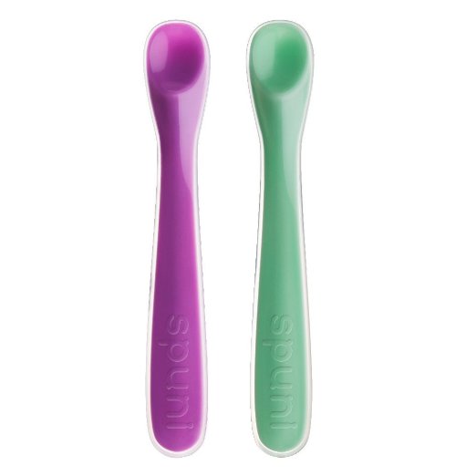 Spuni First Stage Soft Spoons, Giggly Green & Peekaboo Purple – Maison ...